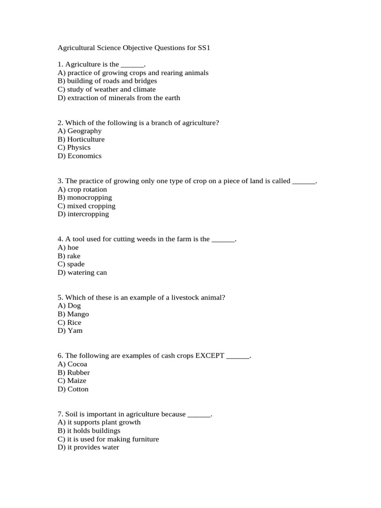 agg | PDF | Agriculture | Soil