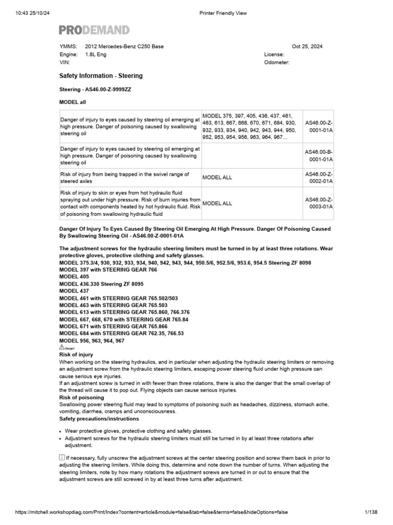 Mitchell Steering Document Pdf Steering Tire