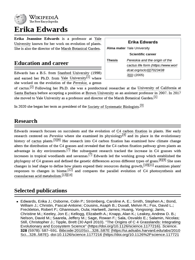 Erika_Edwards | PDF | Biology | Plants