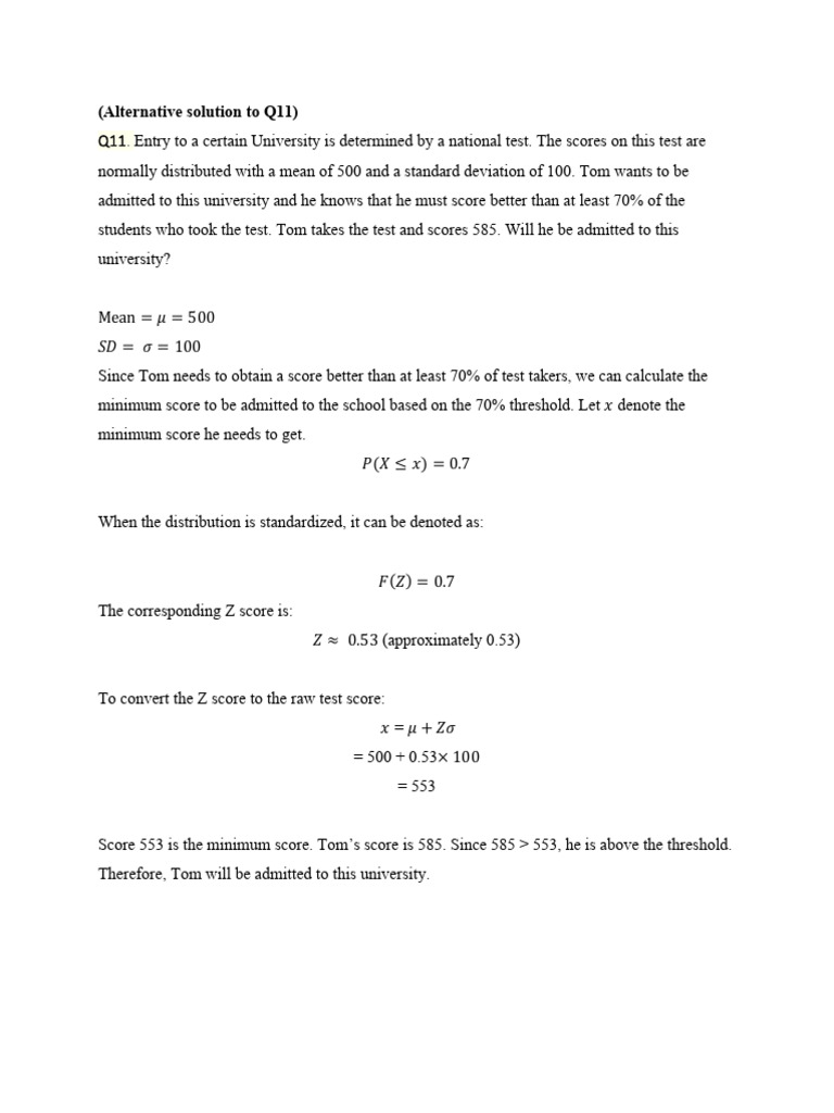 Q11 (Alternative Solution) | PDF