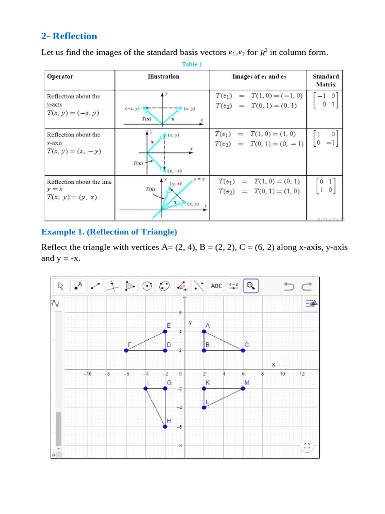 10. Euclidean Transformation (1) | PDF | Angle | Cartesian Coordinate ...