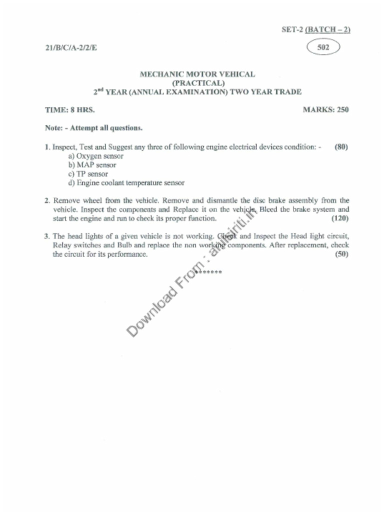 Practical Set 2 Batch 2 2nd Year 17-09-2021 DGT Approved | PDF