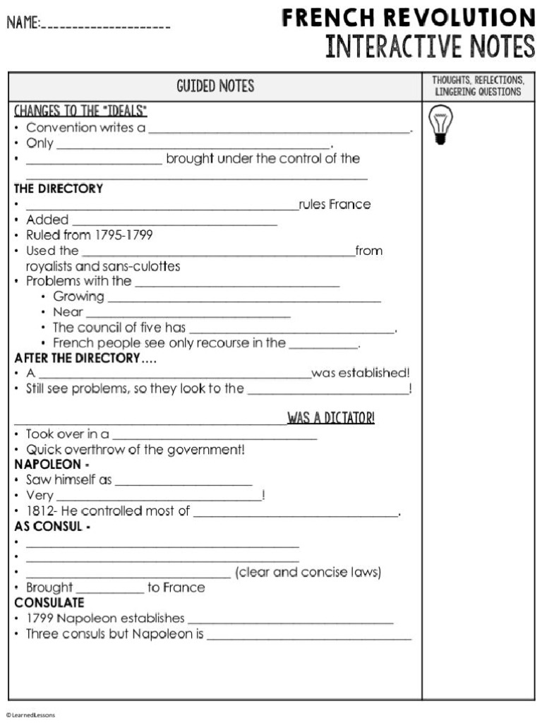 French Rev Notes Part 2 | PDF