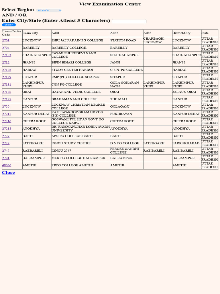Online Examination Form | PDF