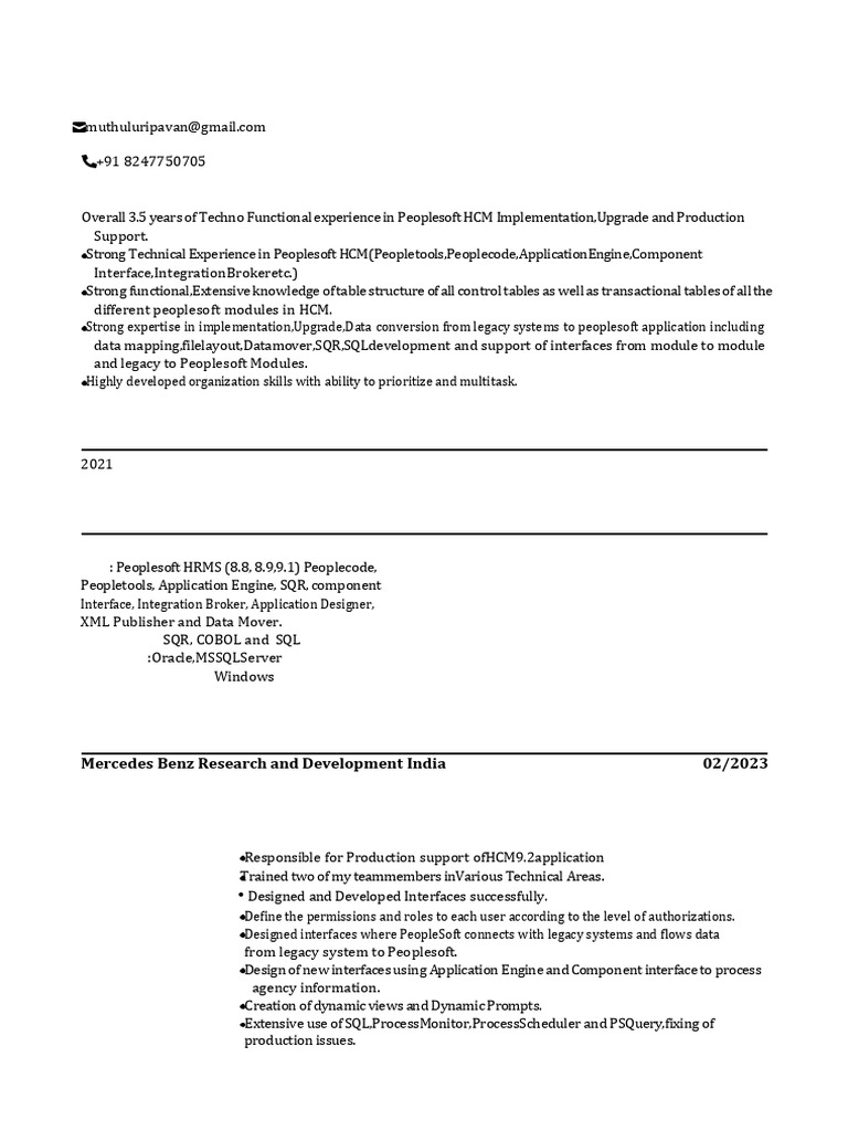 Resume 3 Pdf Sql Databases