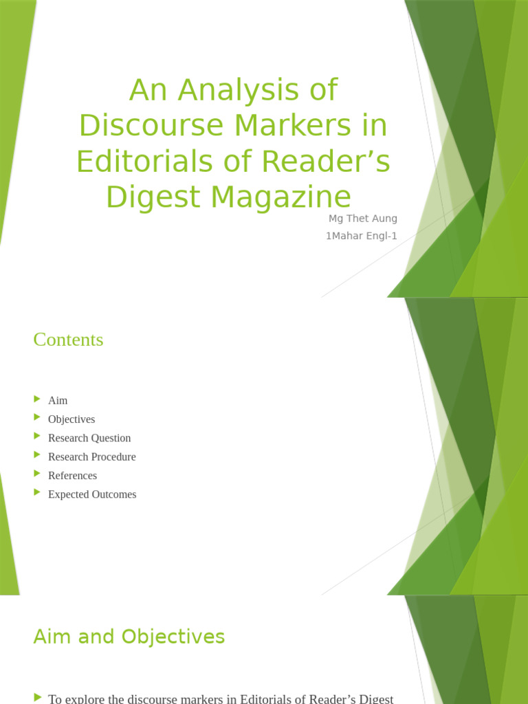 Discourse Markers Pdf