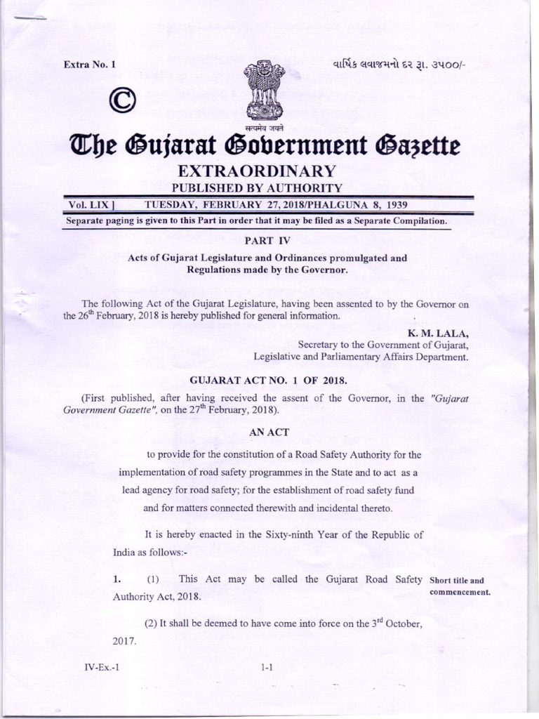Road Safety Authority Act 2018 | PDF