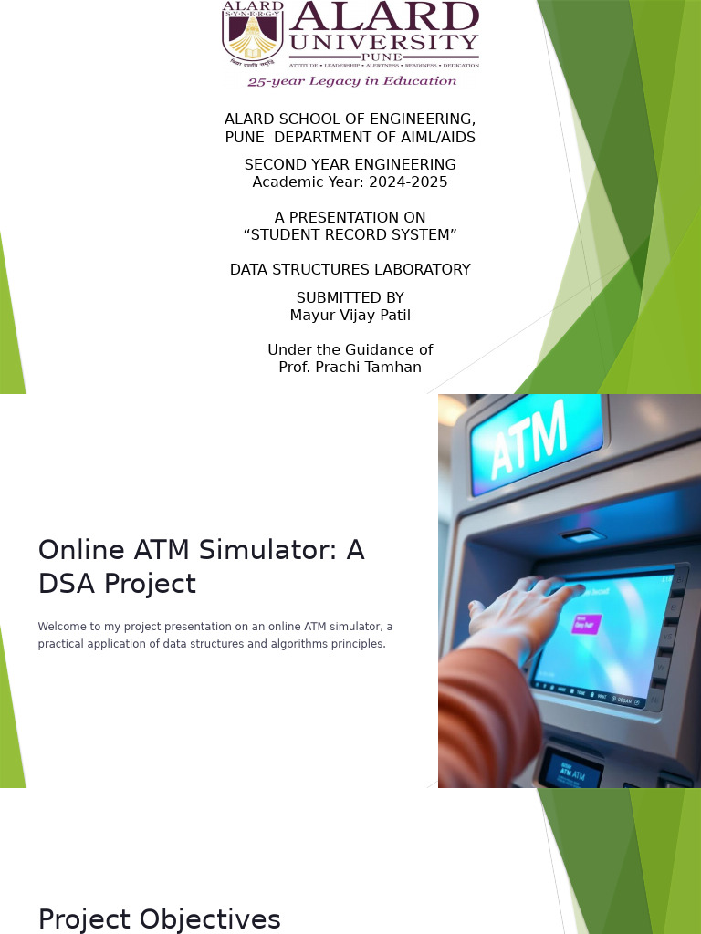 Online ATM Simulator Project Overview | PDF | Automated Teller Machine ...