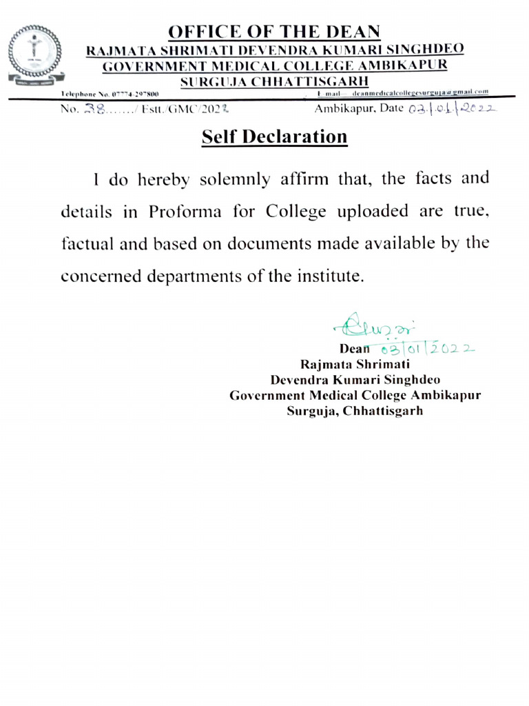 145self declaration | PDF