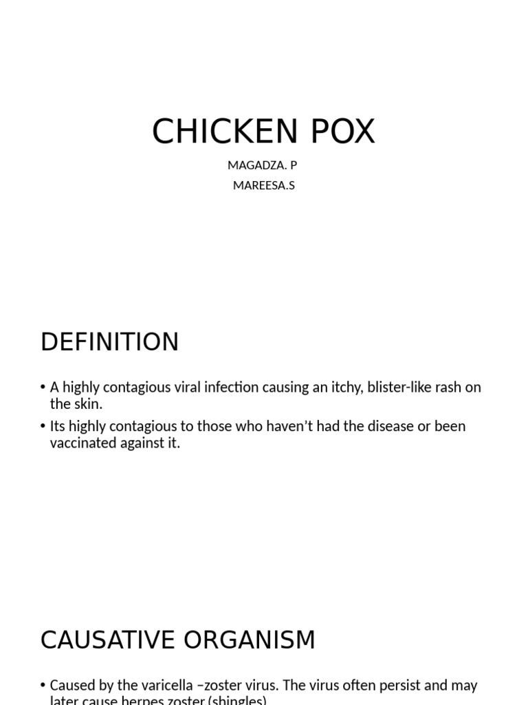 11. Chicken pox | PDF | Epidemiology | Clinical Medicine