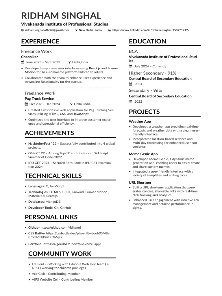 Ridham'sCV | PDF | Mobile App | Java Script