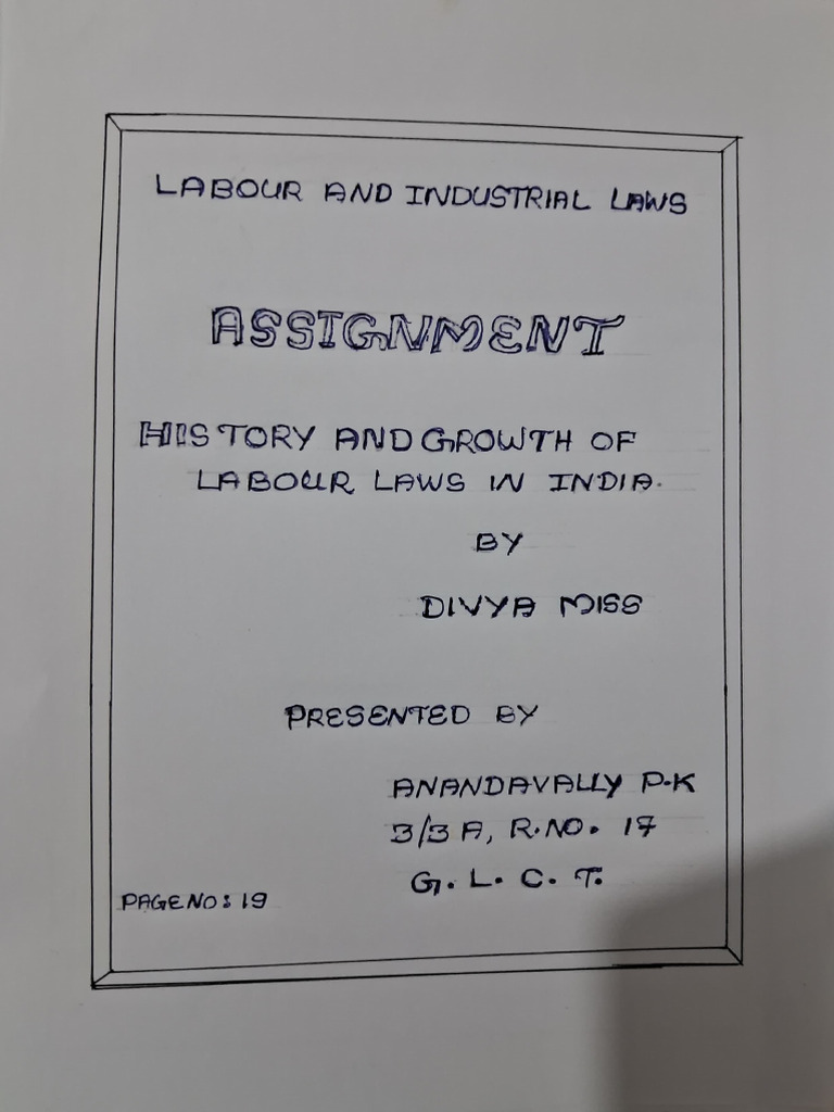 Labour Law Assignment | PDF