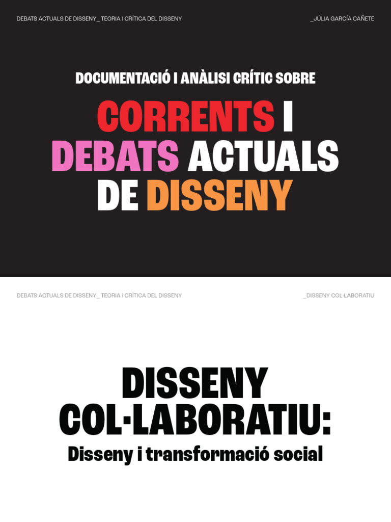 Corrents I Debats Actuals de Disseny | PDF