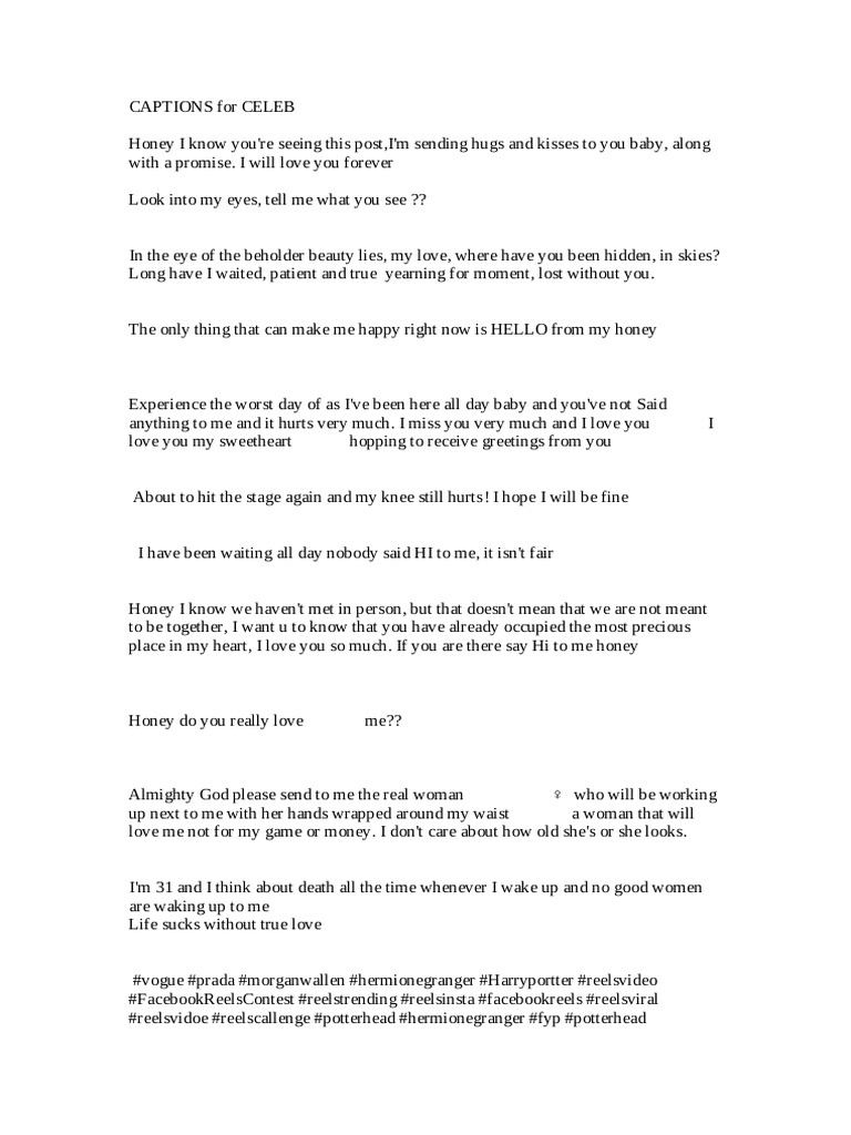 Celeb Caption | PDF