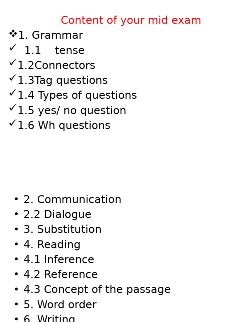 Mid Exam Tutorial | PDF