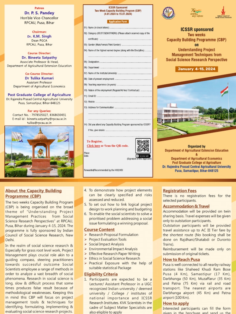 ICSSR RPCAU CBP | PDF