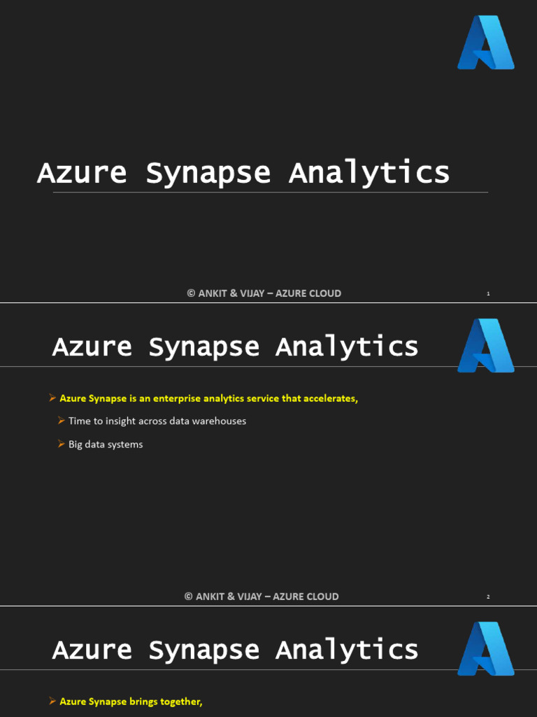 Azure Synapse Analytics | PDF | Database Index | Apache Hadoop