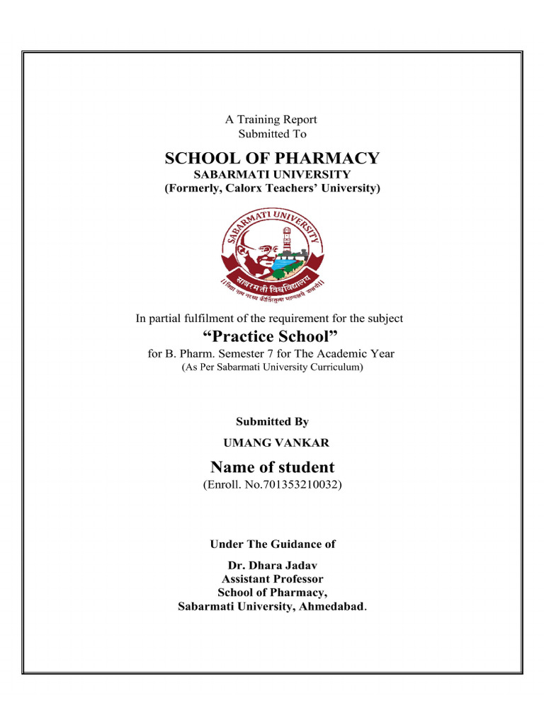 Vankar Umang Project | PDF