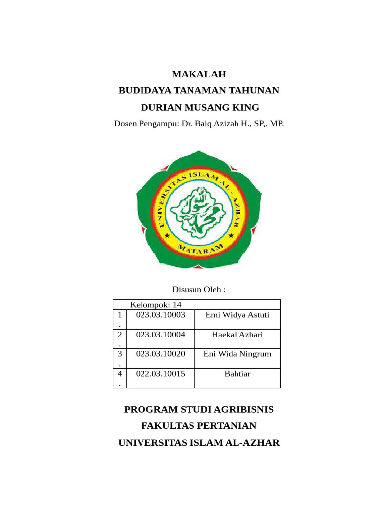 Makalah Budidaya Tanaman Tahunan | PDF