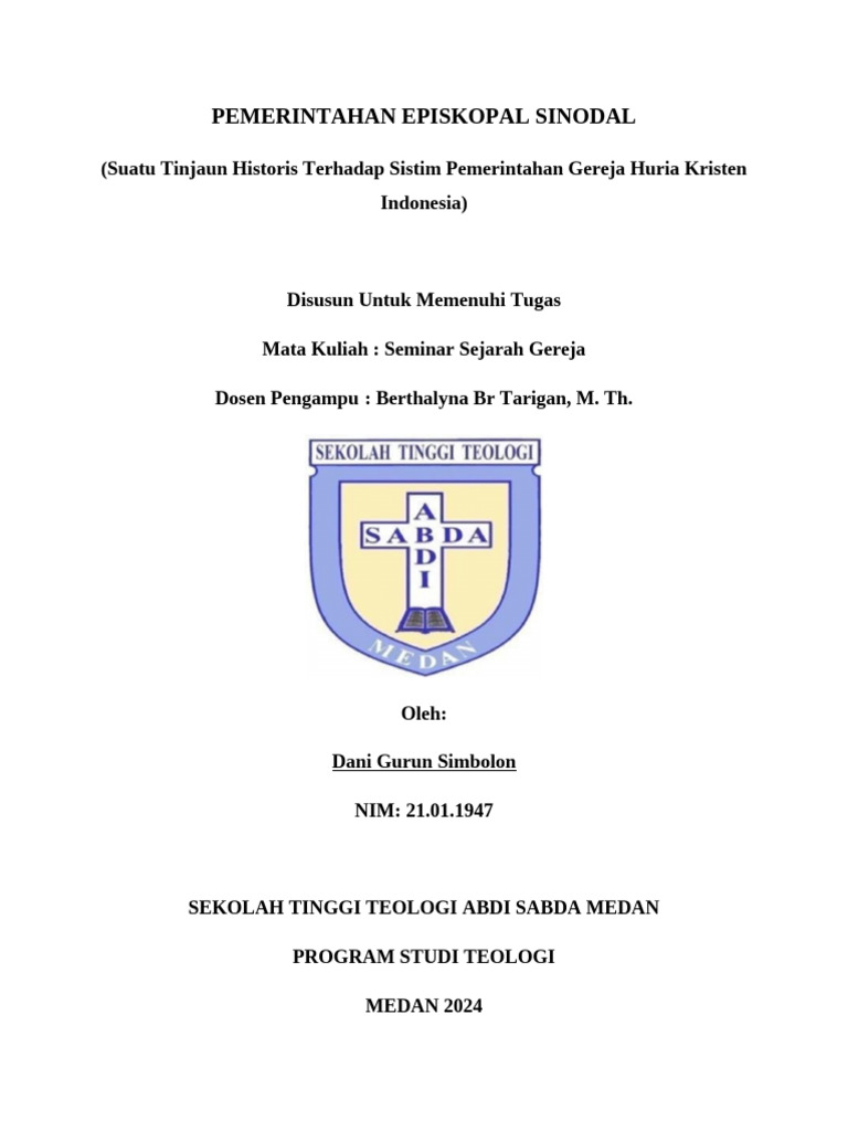 Tinjauan Sistem Pemerintahan Episkopal | PDF