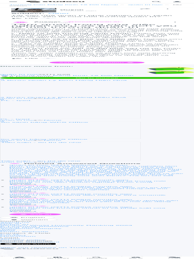 (Solved) Ti Sao Nh Qun Tr Phi Nghin Cu Phn Tch Cc Yu t CA Mi Trng Qun ...