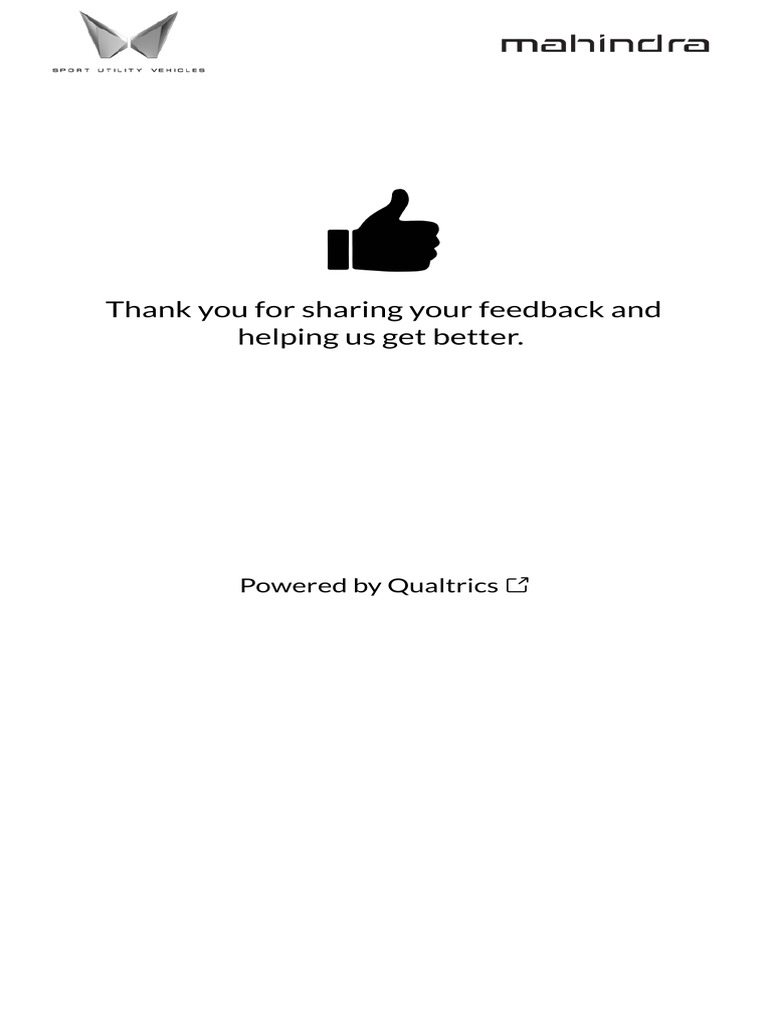 Mahindra Auto Customer Feedback | PDF