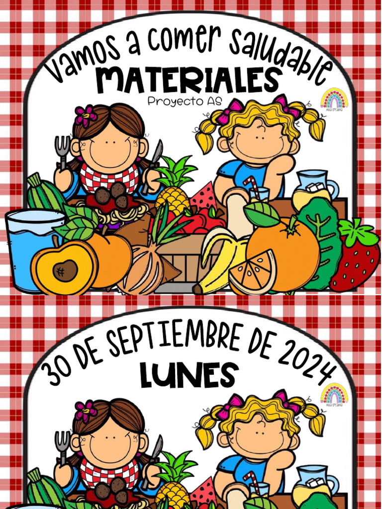 Materiales Proyecto Vamos a Comer Saludable (1) | PDF | Fruta | Legumbre