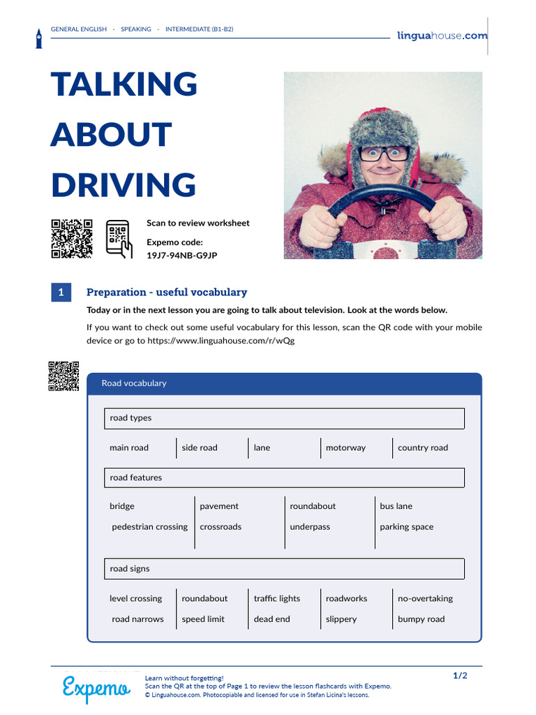 Talking About Driving British English Teacher | PDF | Road | Traffic