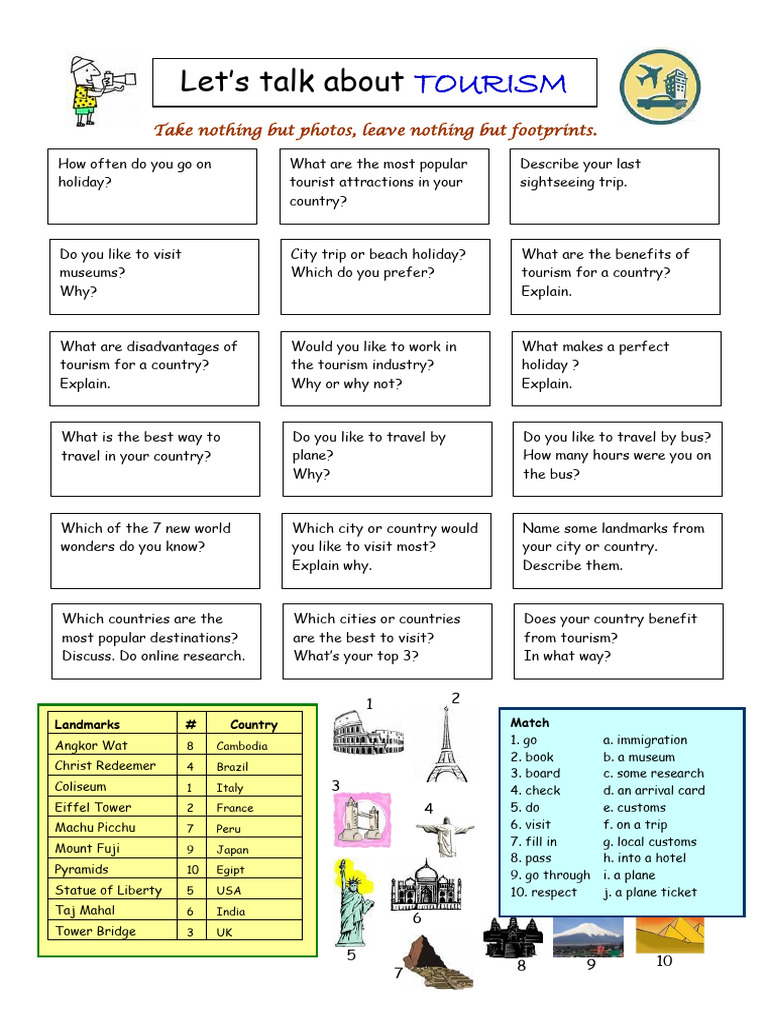 Lesson 6 - lets talk about tourism | PDF | Tourism | Service Industries