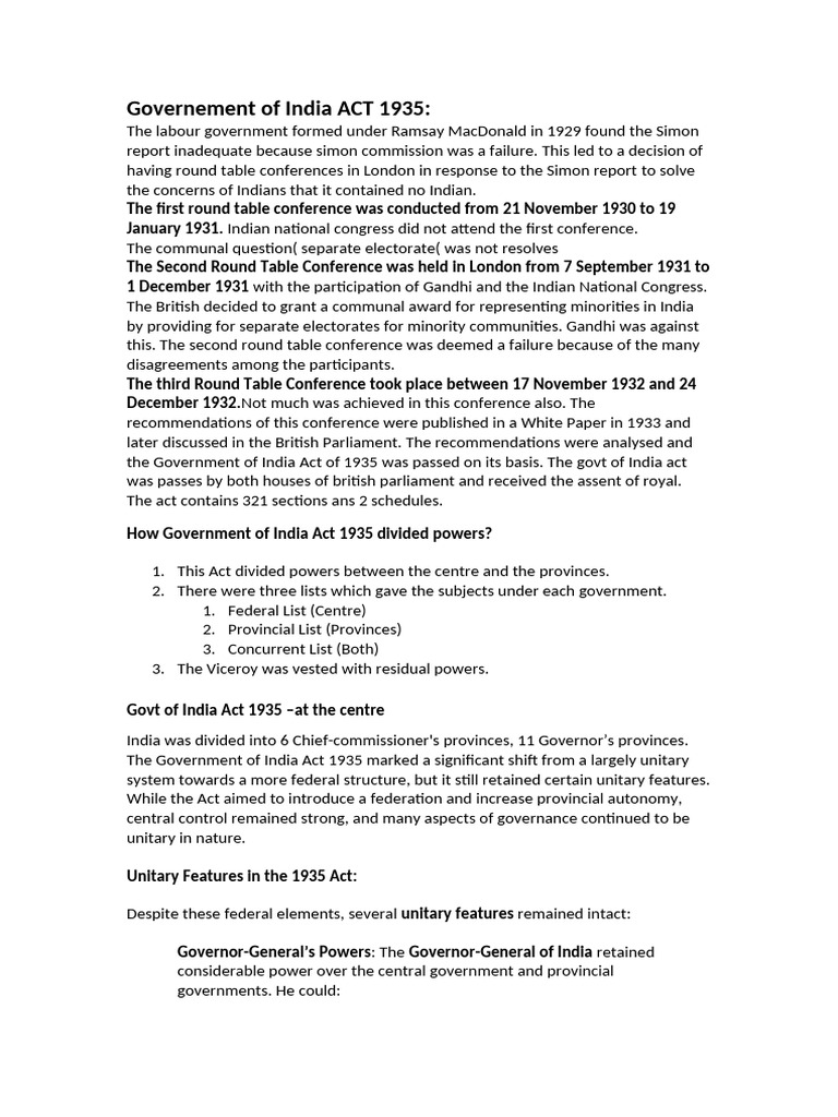 Governement of India ACT 1935 | PDF | British Raj | Political Charters
