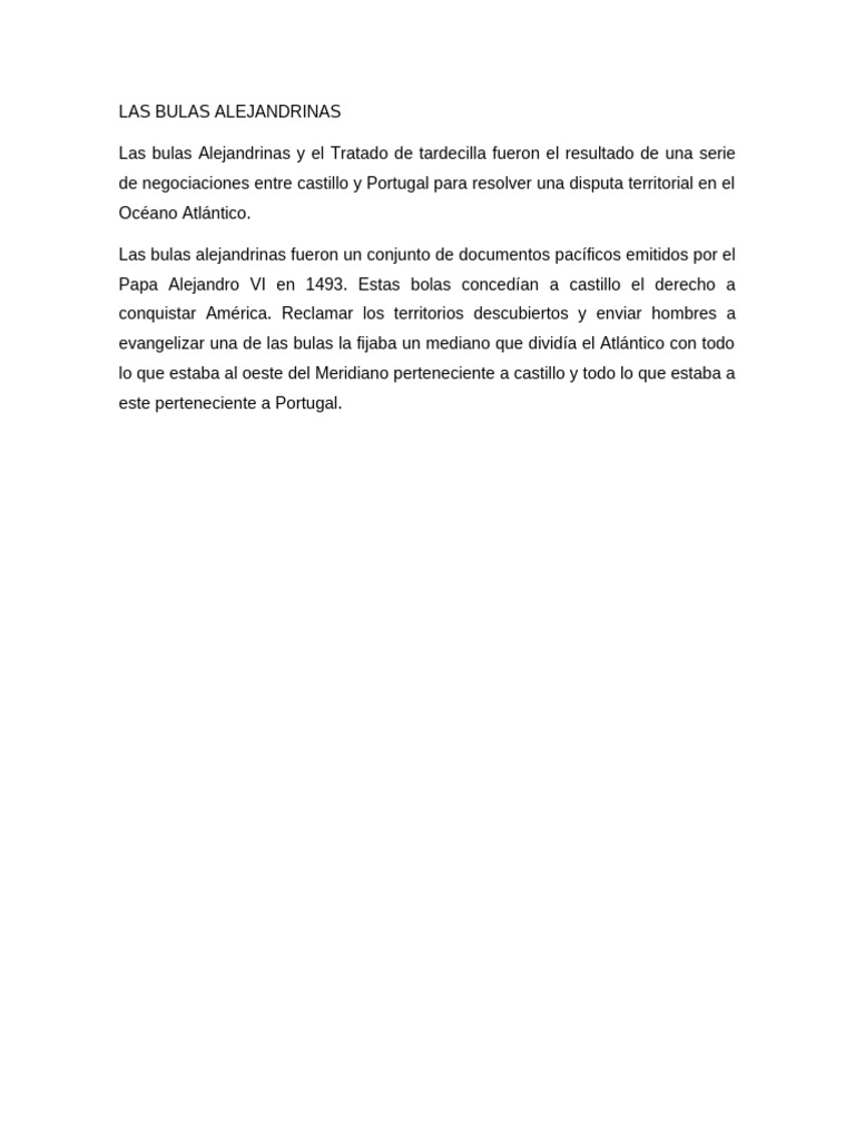 Las Bulas Alejandrinas | PDF