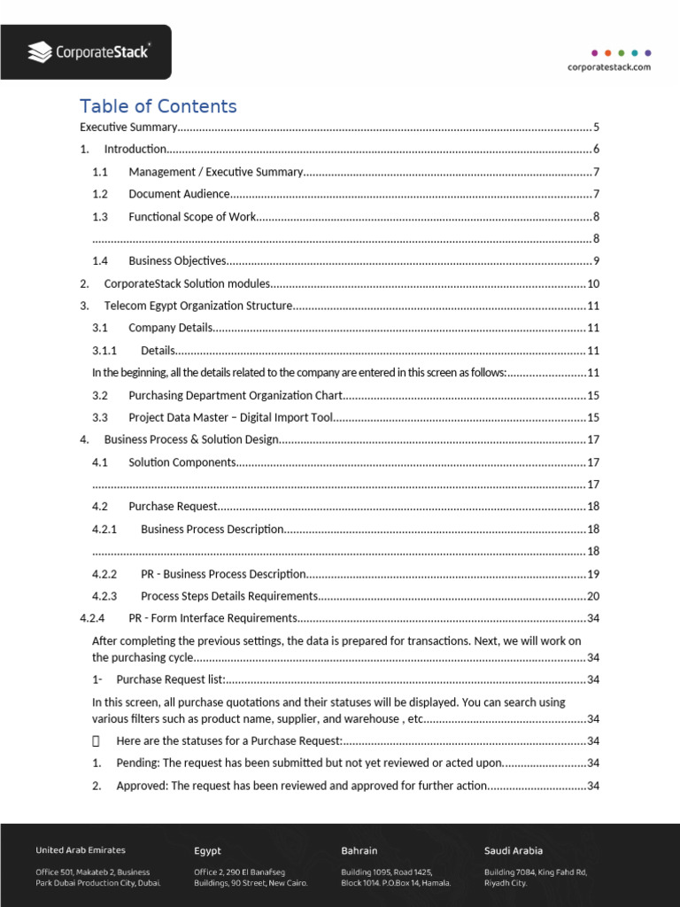 SC SCM For Telecom Egypt's Modification | PDF | Supply Chain Management | Enterprise Resource ...