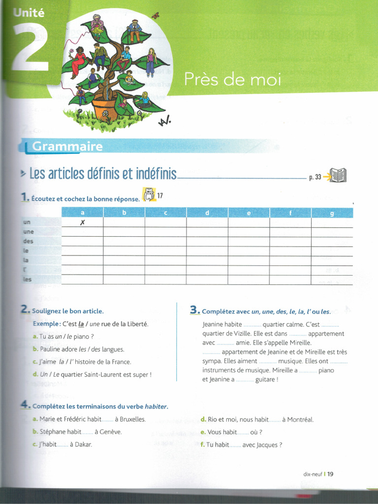 Cahier Unité 2 | PDF