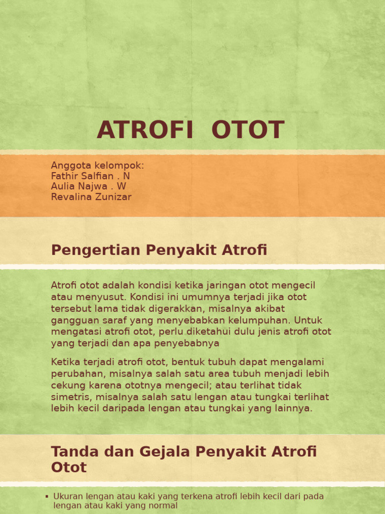 Anfis Atrofi Otot | PDF