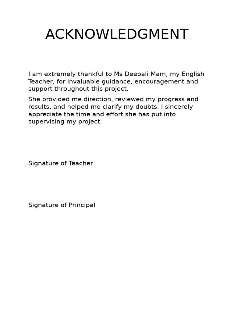 Acknowledgment | PDF