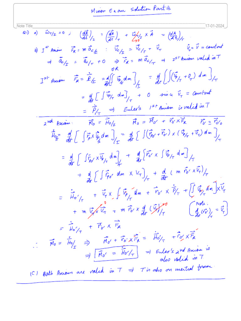 Minor Exam Part B Solution | PDF