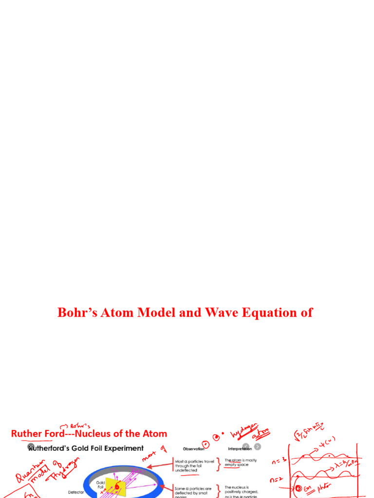 week 6 bohr atom model and wave equation for hydrogen | PDF | Emission ...