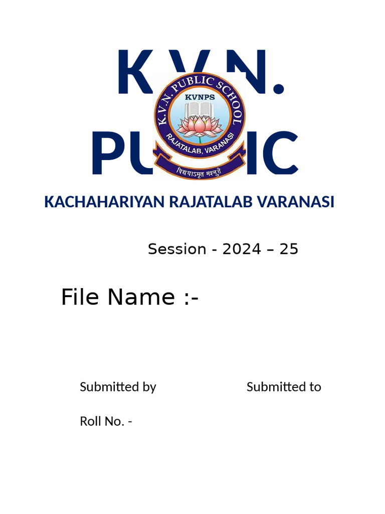 File Cover Page | PDF