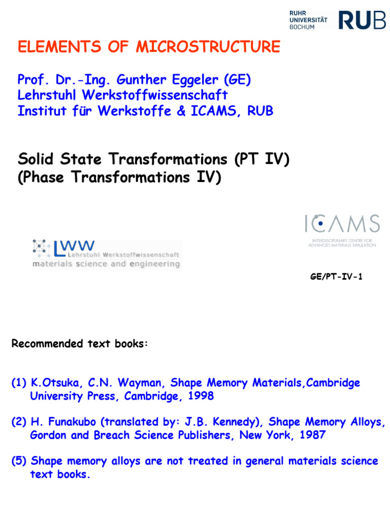 A.10 - GE_PHASE-TRANSF-IV_ELEMENTS 10 | PDF | Shape Memory Alloy ...