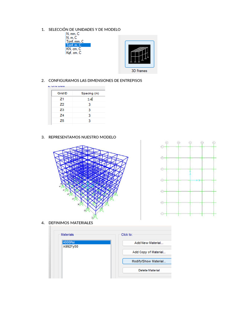 Guía de Modelado Estructural Completo | PDF