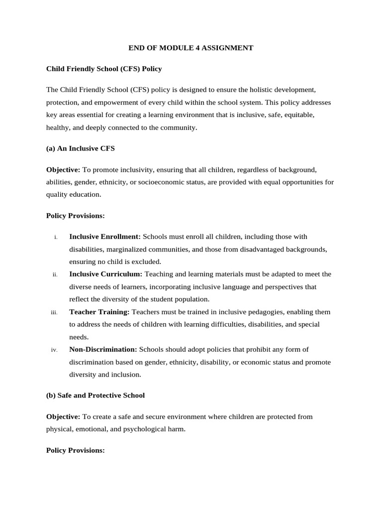 End of Module 4 Assignment | PDF | Social Exclusion | Wash