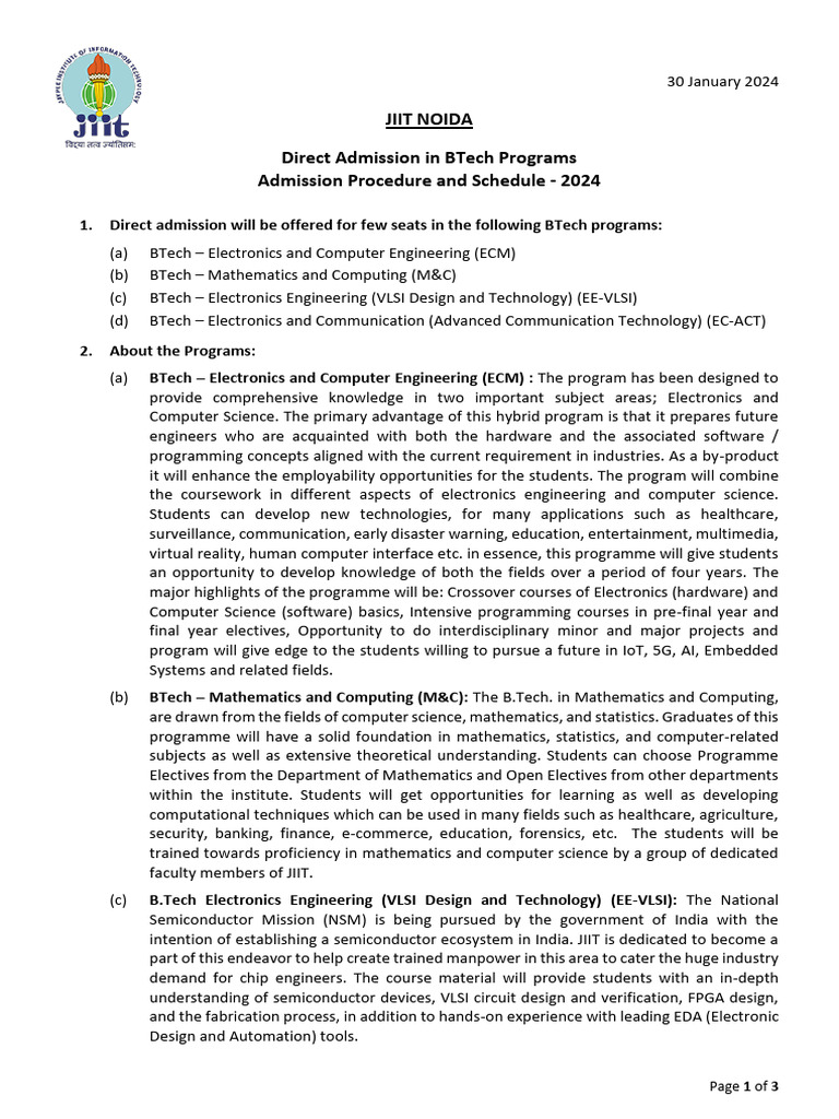 DirectAdmsProcedure_24 | PDF | University And College Admission ...