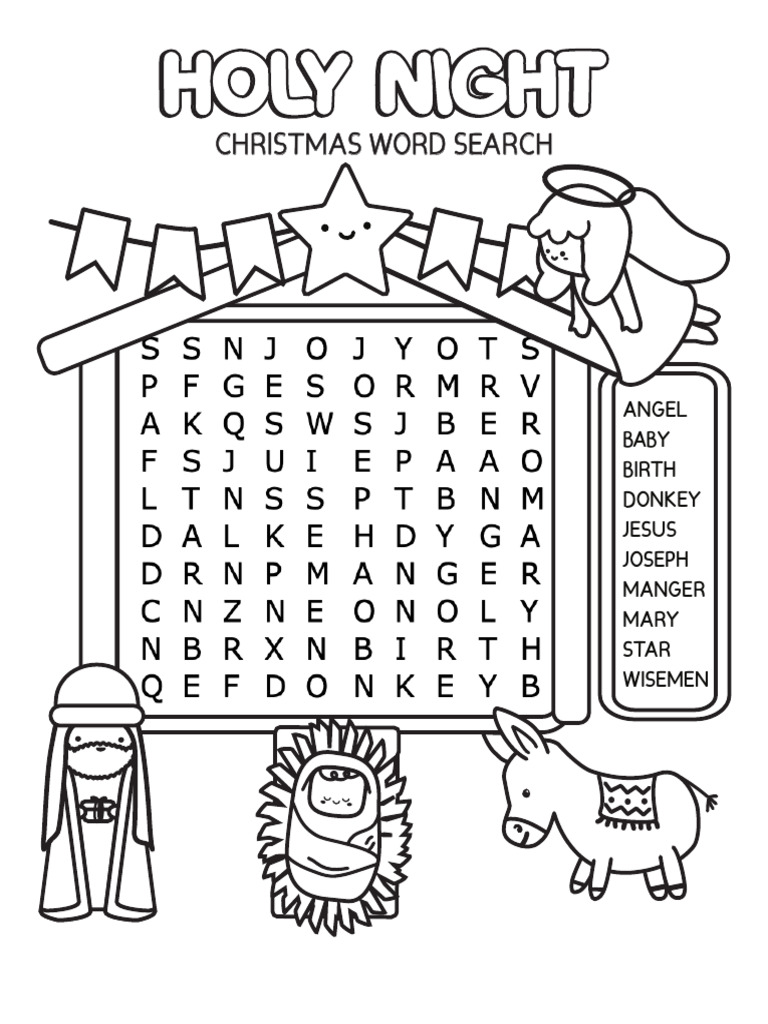 Easy-Christian-Christmas-Word-Search-printable | PDF