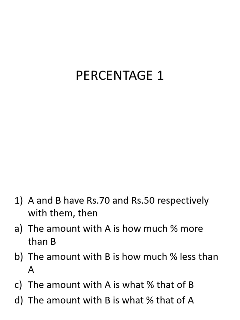 Percentage 1 | PDF