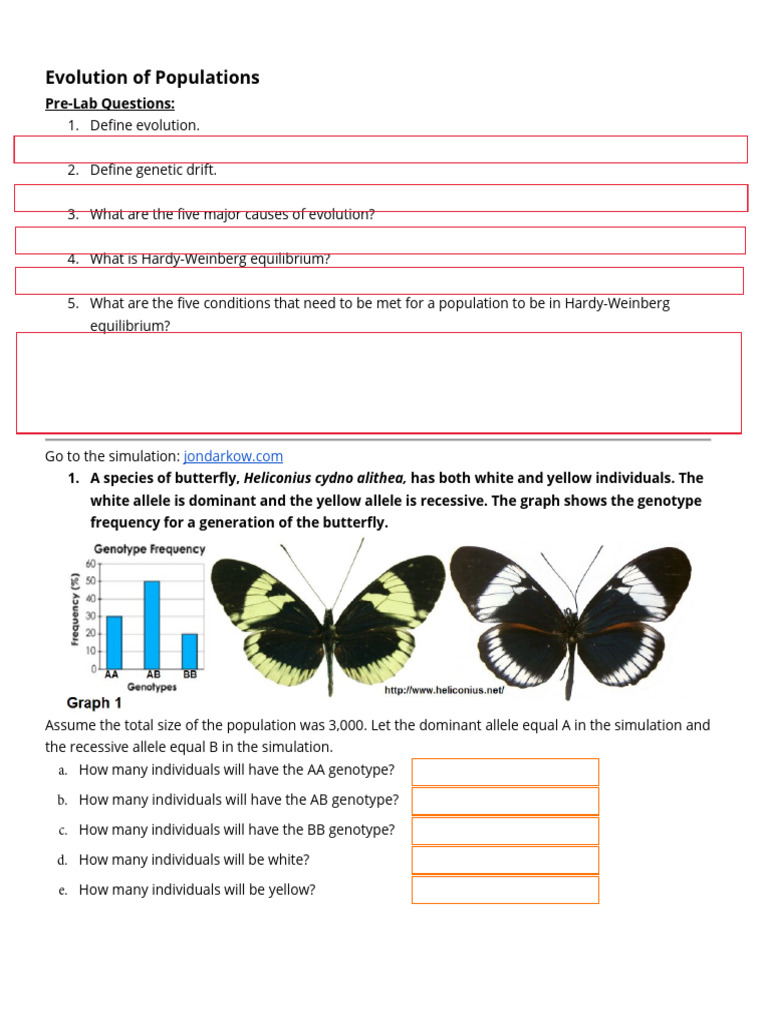Evolution of Populations - Darkow | PDF | Genotype | Evolution