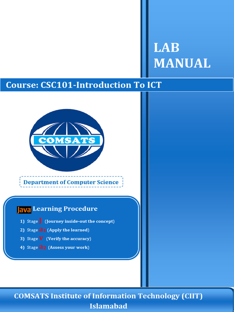 CSC101_ICT_Lab Manual | PDF | Microsoft Word | Microsoft Power Point