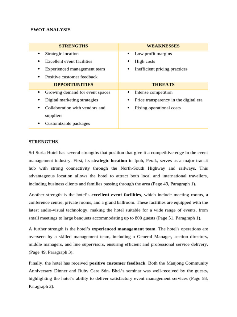 ics swot | PDF | Profit (Economics) | Pricing