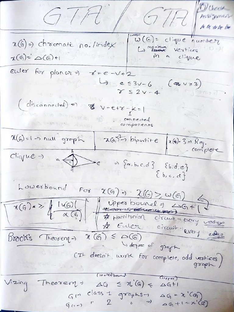 Graph Theory and Applications Notes | PDF