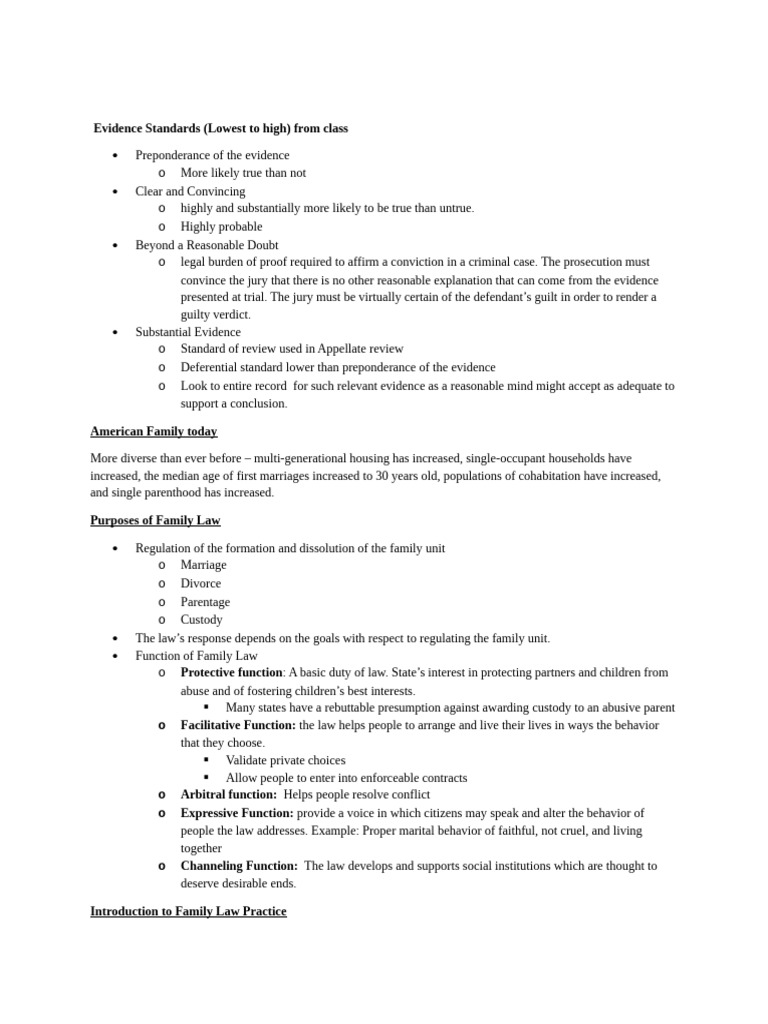 Family Law 2024 (Outline) | PDF | Burden Of Proof (Law) | Lawrence V. Texas