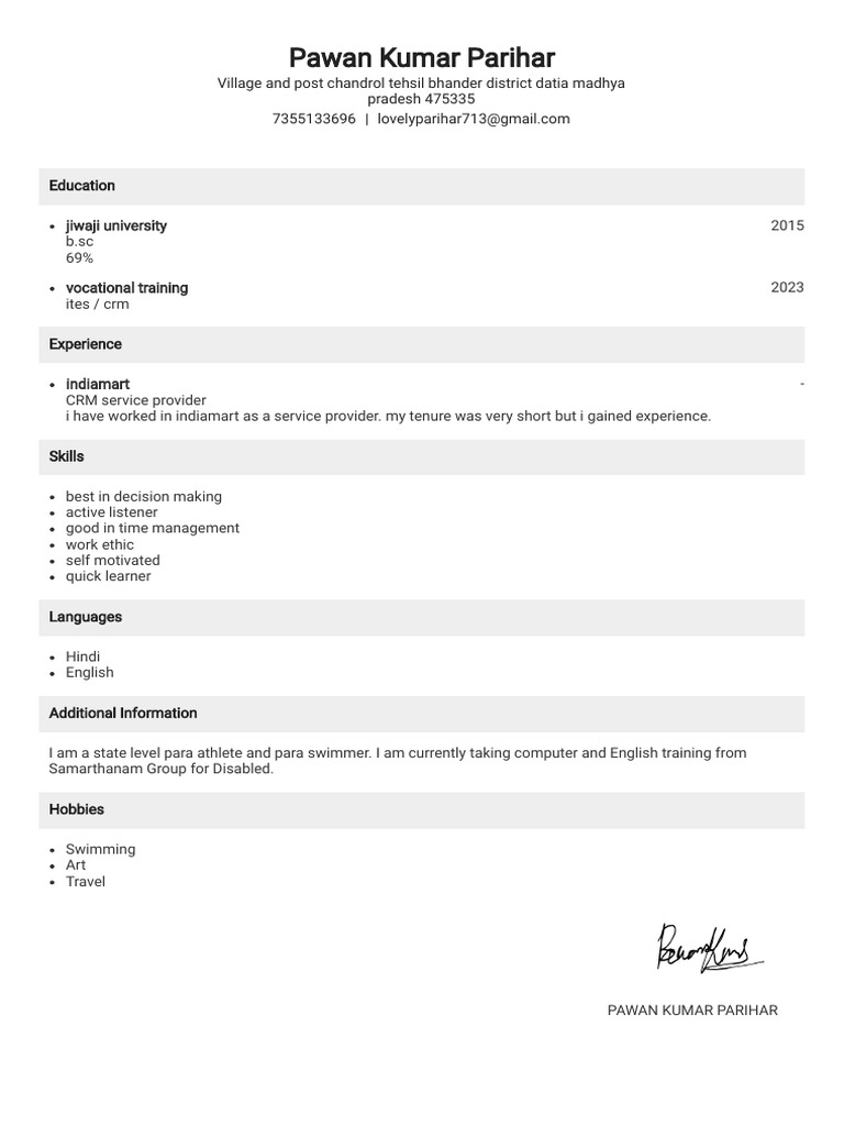 My Resume | PDF